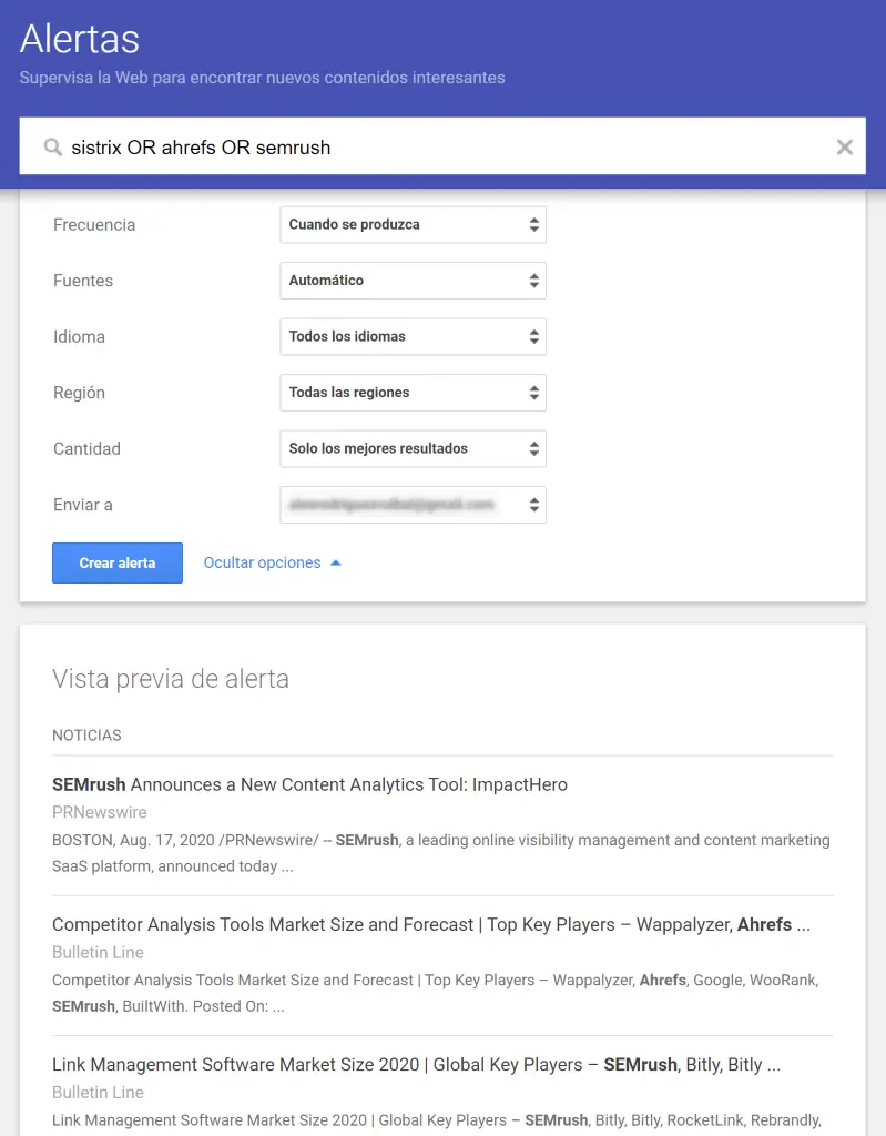 Google Alerts Cómo crear alertas en Google 2023 | RepScan